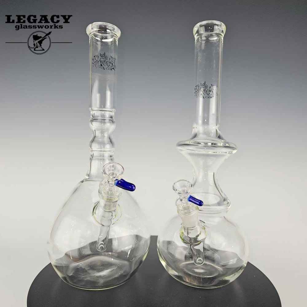 Chauncey Clear Bubble Based Tubes | Legacy Glassworks
