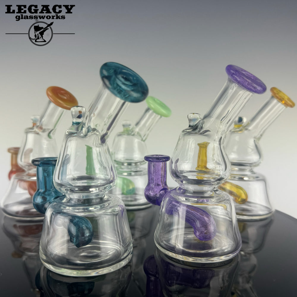 Garner Glass Layback Bubbler | Legacy Glassworks