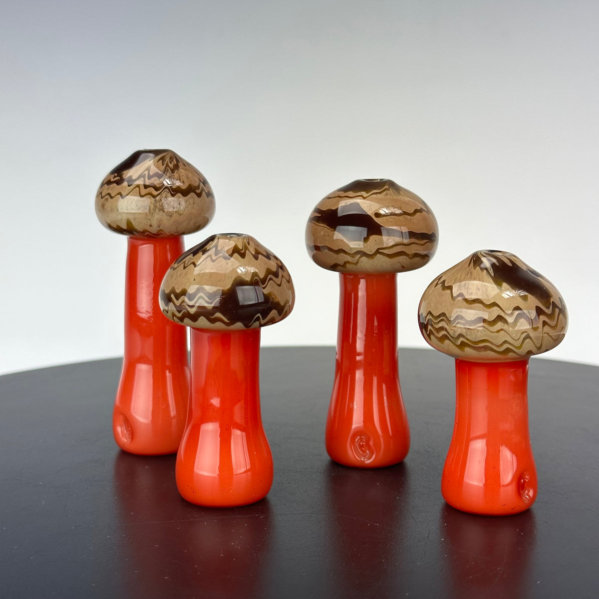 Chad G Woodgrain Mushroom Chillum "F&FM 2023" | Legacy Glassworks