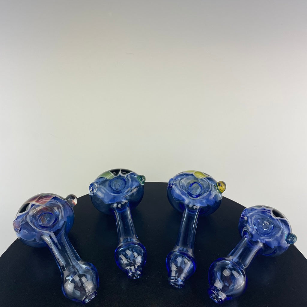 Hot Mess Glass Flower Dot Stack Spoons | Legacy Glassworks