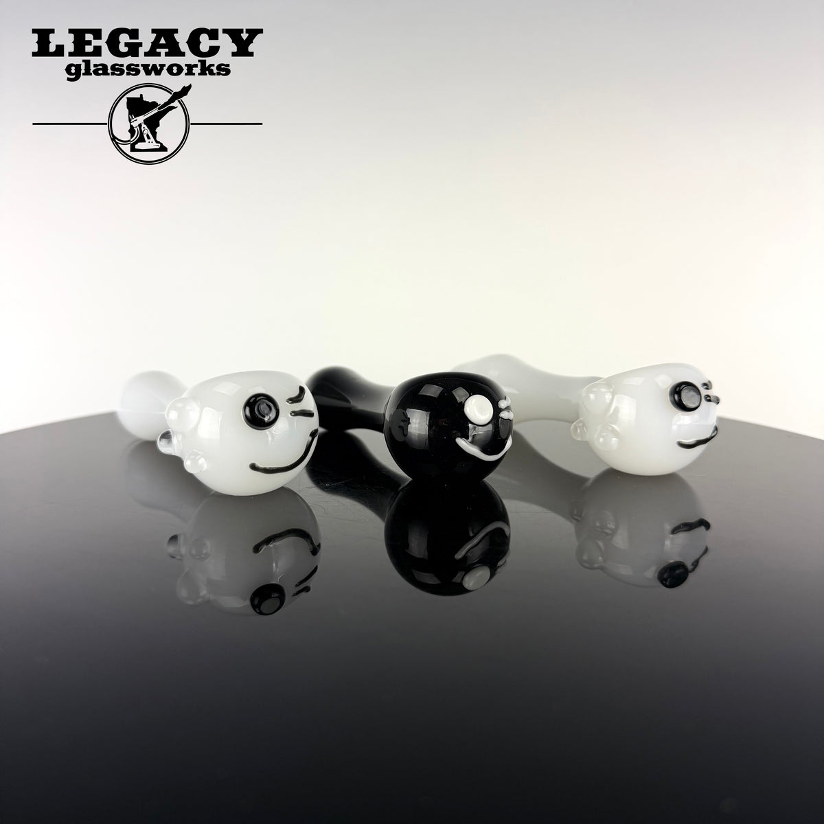 Garner Glass Wink Face Spoon | Legacy Glassworks
