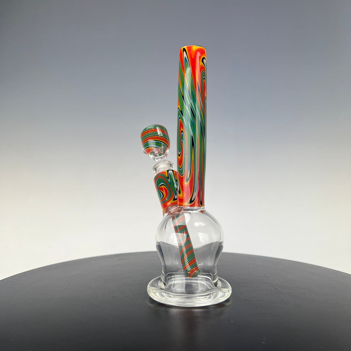 Matty White Lineworked Mini Tube | Legacy Glassworks