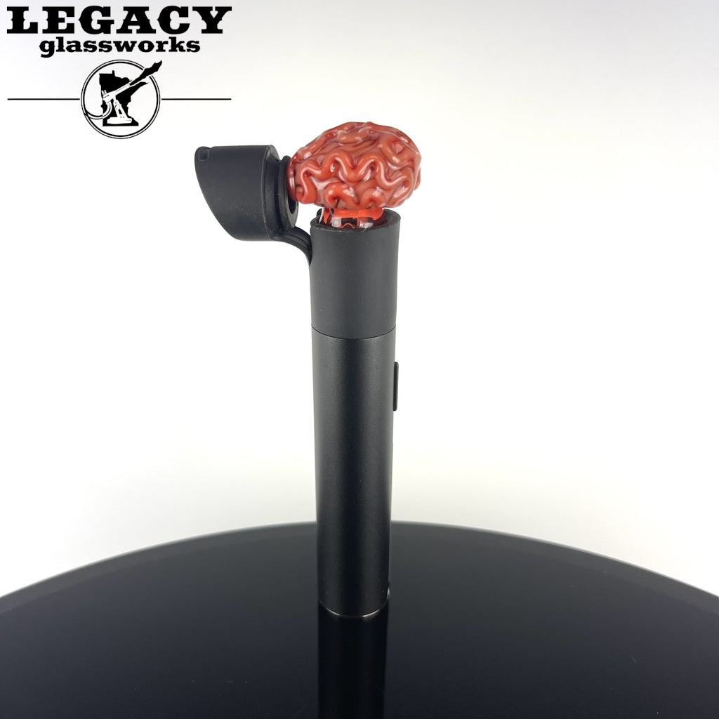 Algae Sculpted Brain Pivot Mouthpiece | Legacy Glassworks