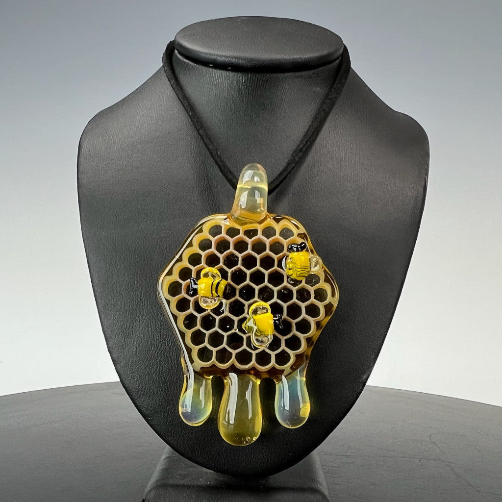 Joe Peters Large Honeycomb Pendant | Legacy Glassworks