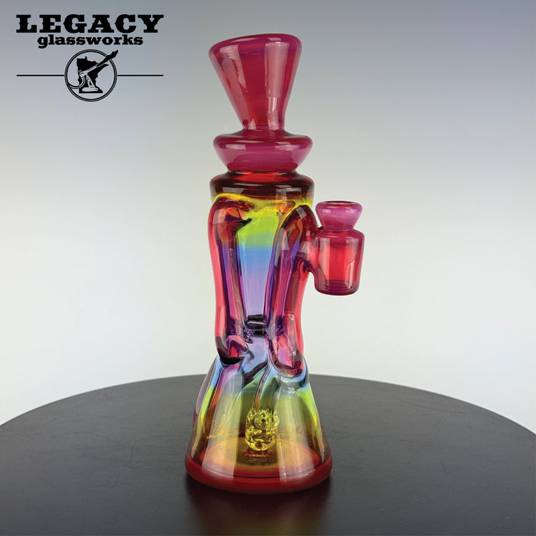 Rycrafted "Rainbow Fade Recycler" Rycrafted 2023 | Legacy Glassworks