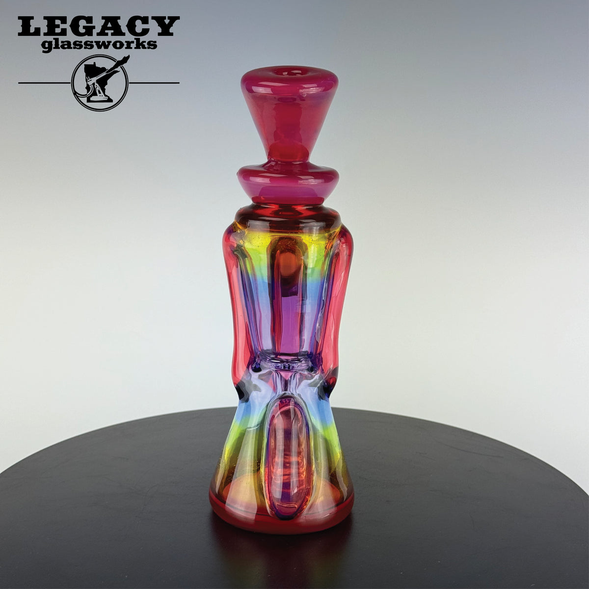 Rycrafted "Rainbow Fade Recycler" Rycrafted 2023 | Legacy Glassworks