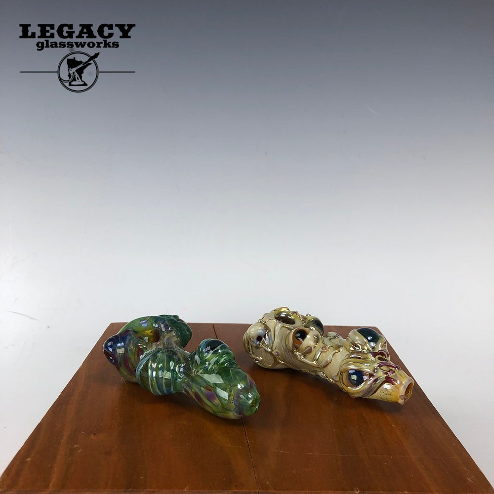 Mindset Glass Galaxy Eyeball Creature Spoon | Legacy Glassworks