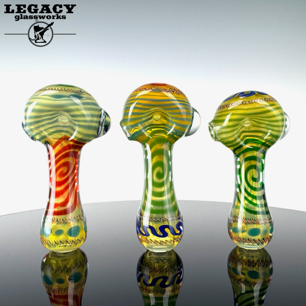 Sleevie Wonder Carnival Spoon | Legacy Glassworks