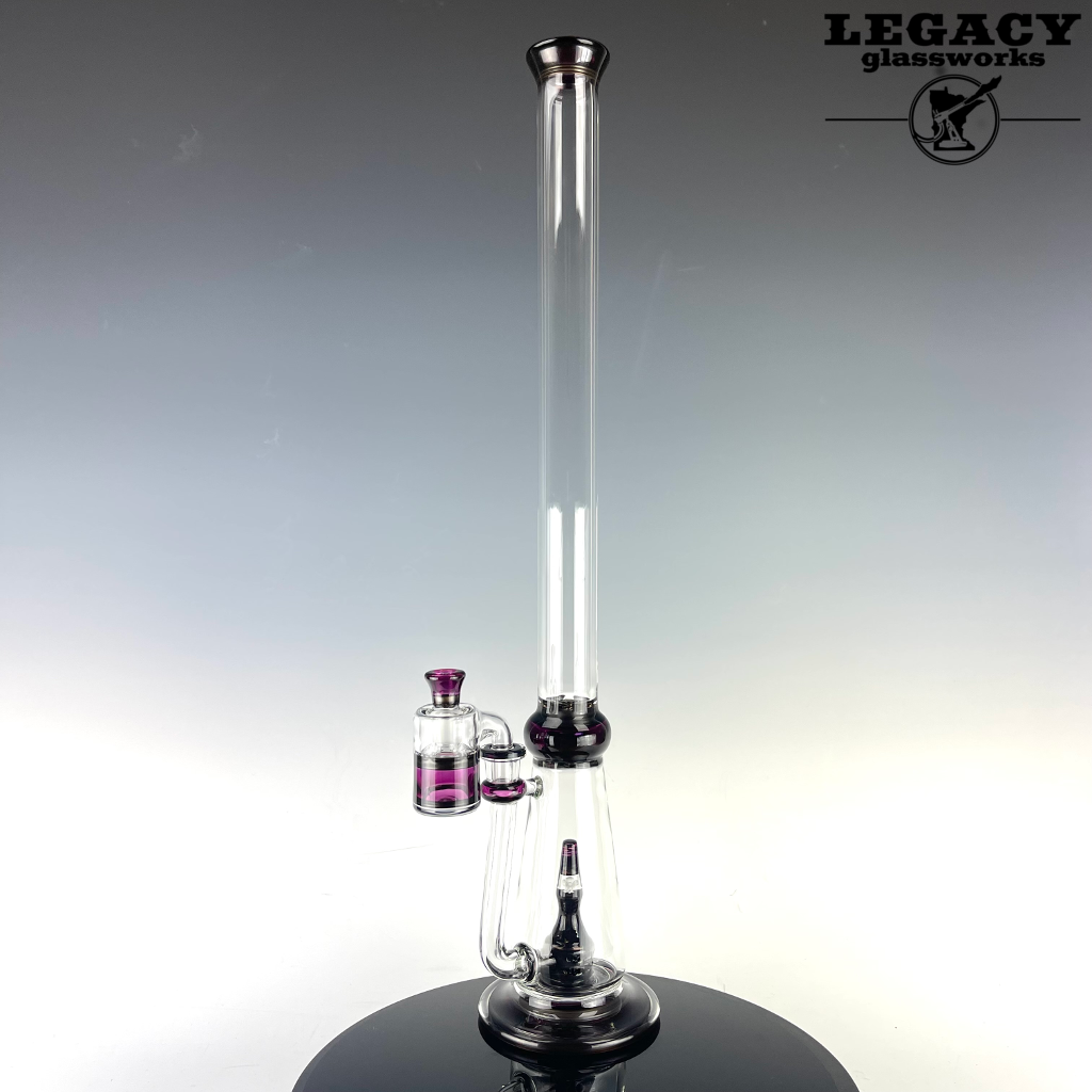 Bluegrass Lamp Perc Tube W/ Matching Ash Catcher in Nightshade and Ele ...