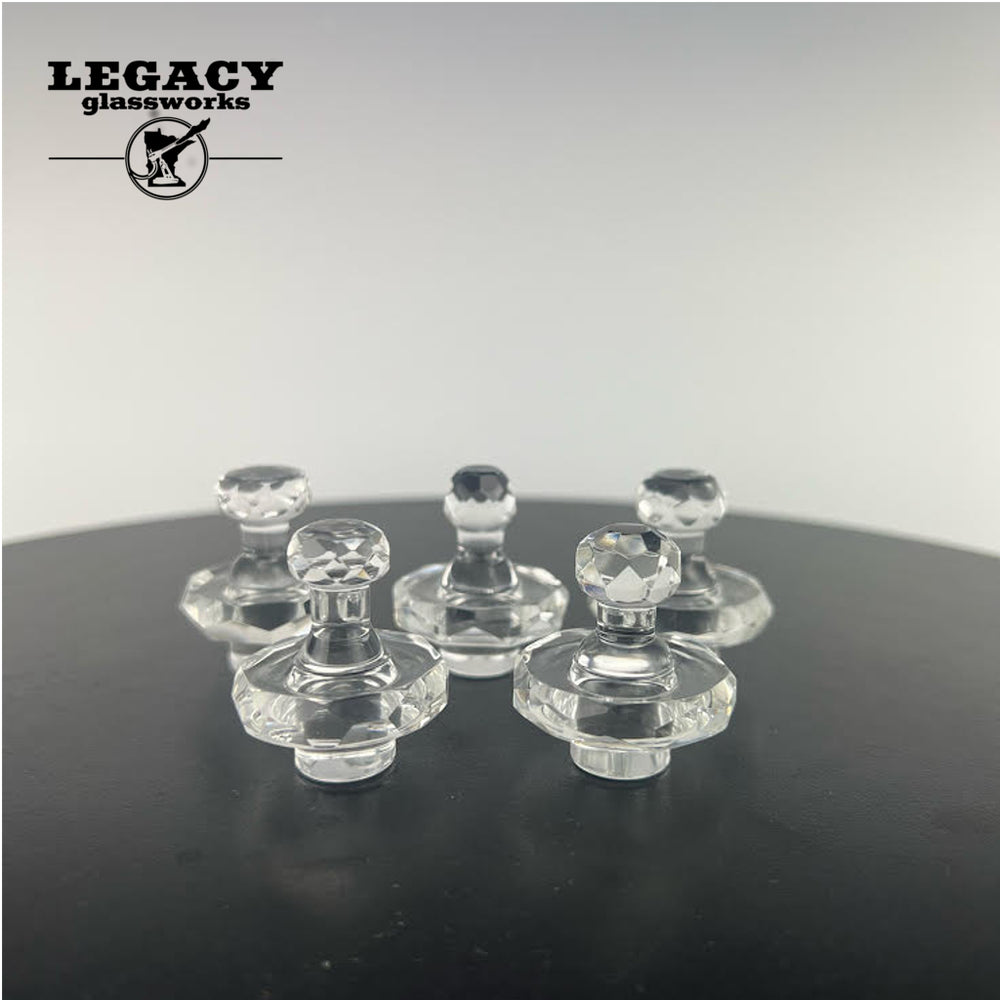 Toro Glass Faceted UFO Slurper Caps | Legacy Glassworks