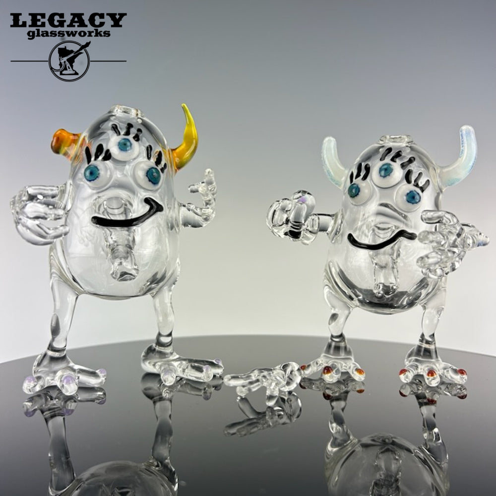 Garner Glass Clear Monsters | Legacy Glassworks