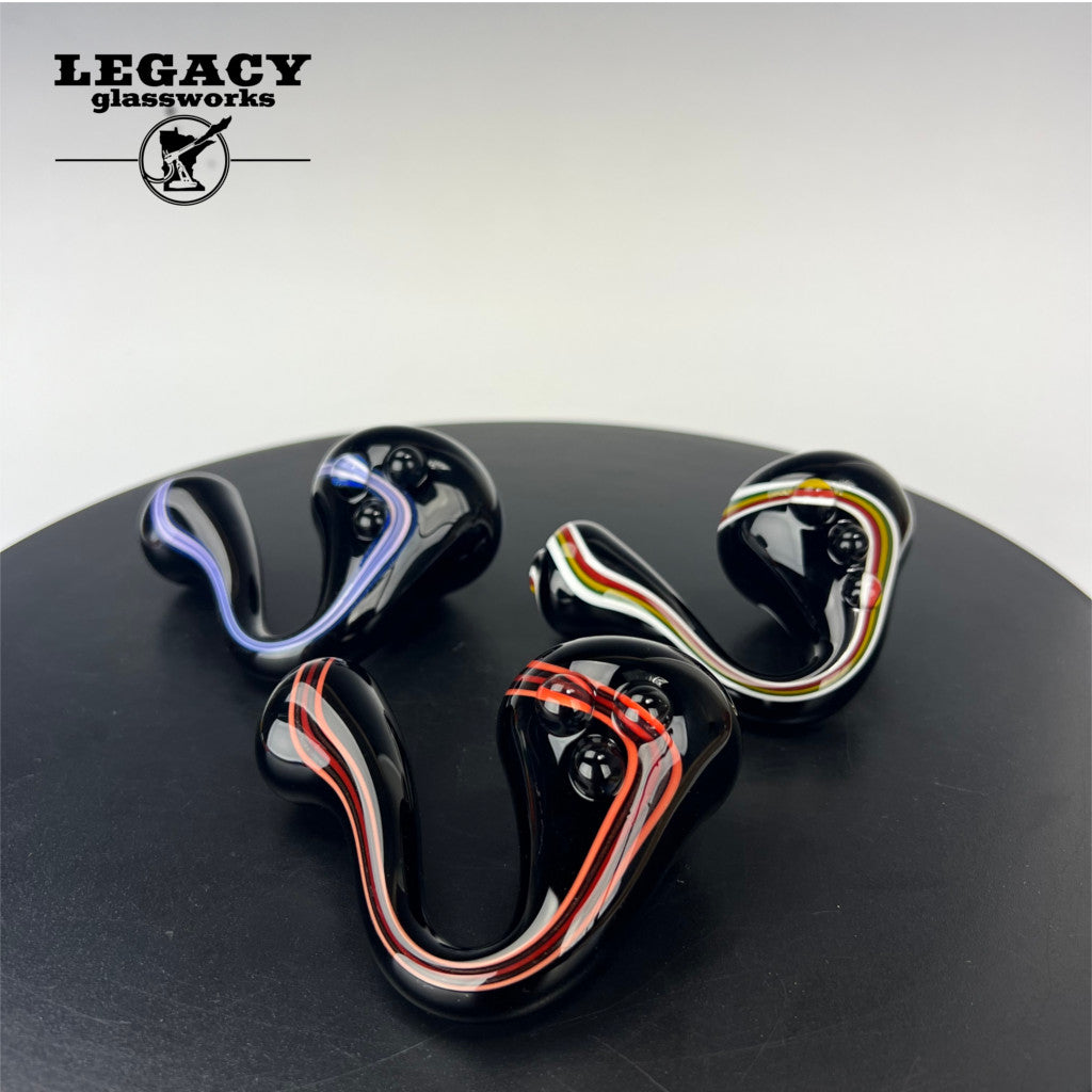 Matty White Mini Sherlocks | Legacy Glassworks