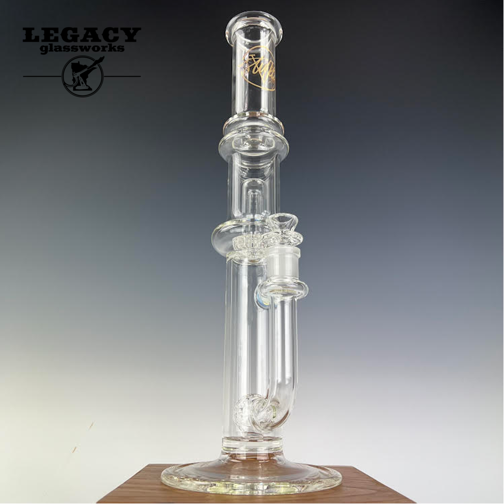 Studio V Double Moon to Circ Perc Tube | Legacy Glassworks