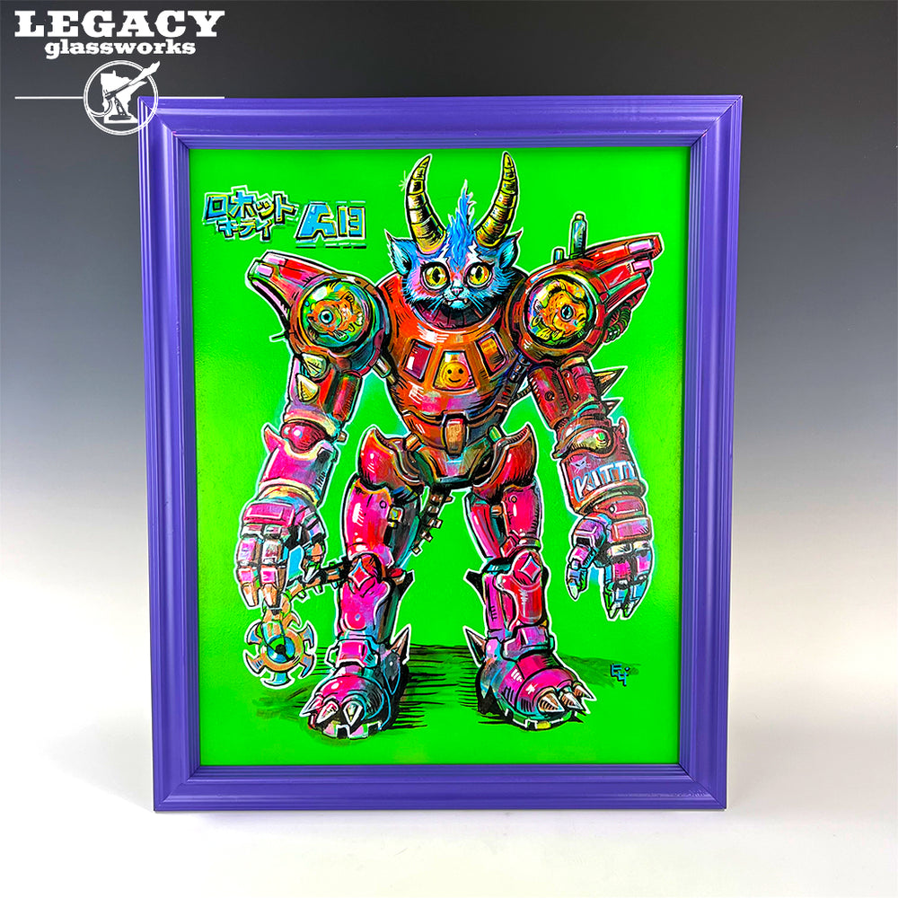 Eli Libson Painting “Catnip Kingpin” | Legacy Glassworks