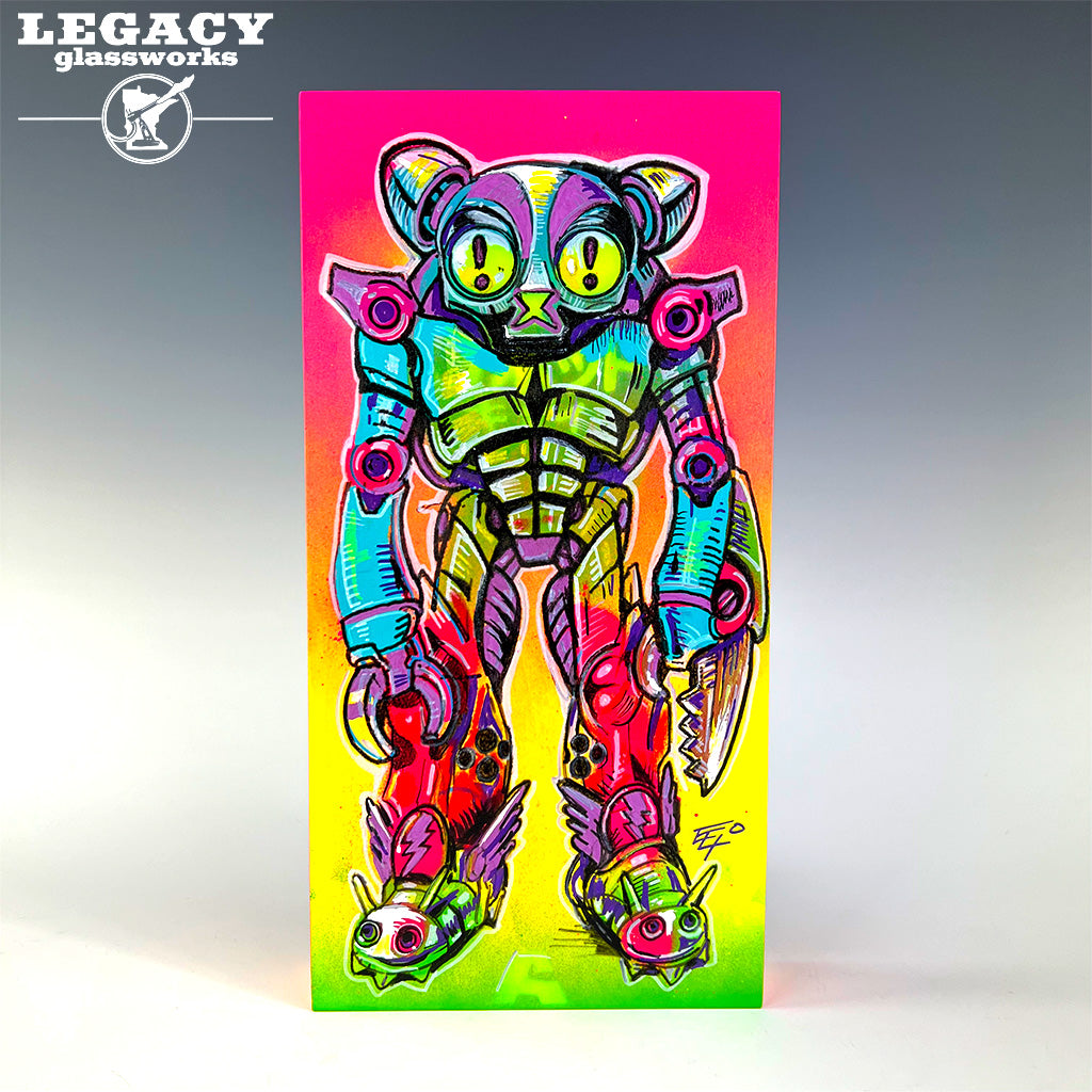 Eli Libson Painting “Krusher” | Legacy Glassworks