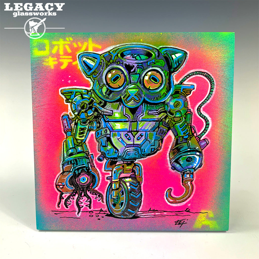 Eli Libson Painting “Unimoto” | Legacy Glassworks