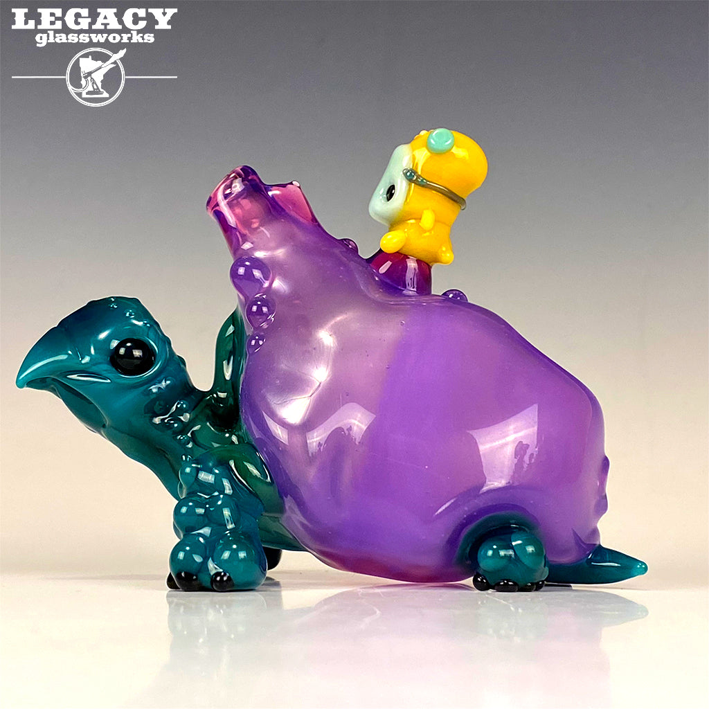 Brandon Martin "Ruse Tortoise Rider" CFL Dry | Legacy Glassworks