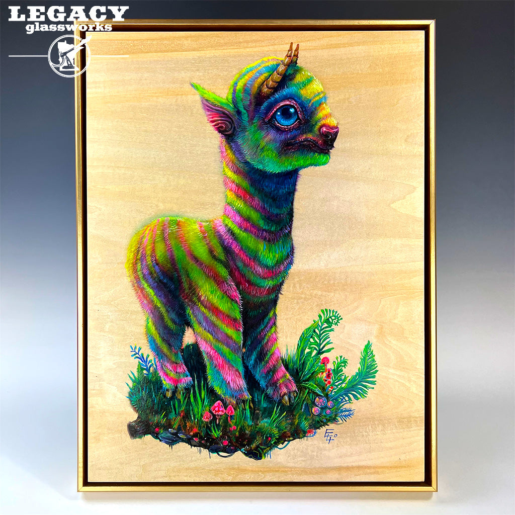 Eli Libson Painting “Rainbow Llama” | Legacy Glassworks