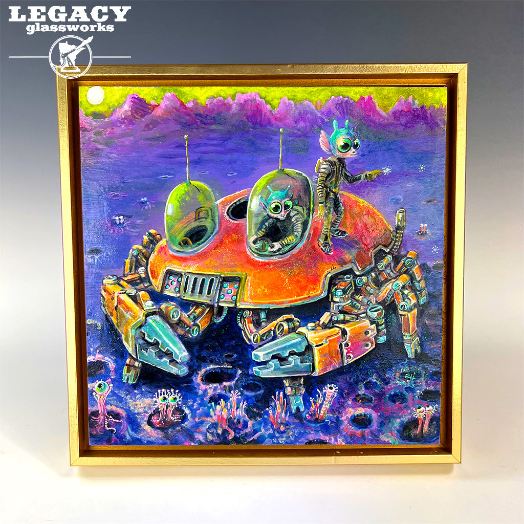 Eli Libson Painting “Crustacean Cruiser” | Legacy Glassworks