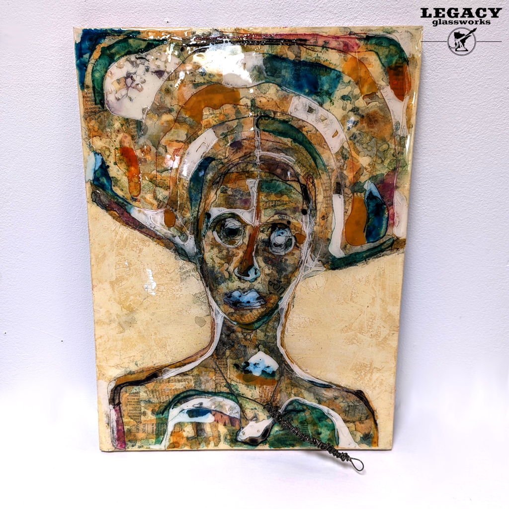 Carla Hamilton "Layers" Original Multimedia Wall Art | Legacy Glassworks
