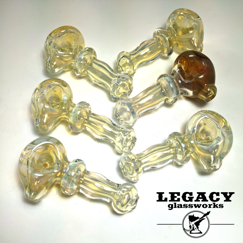 Cherry Glass Fumed Spoon | Legacy Glassworks