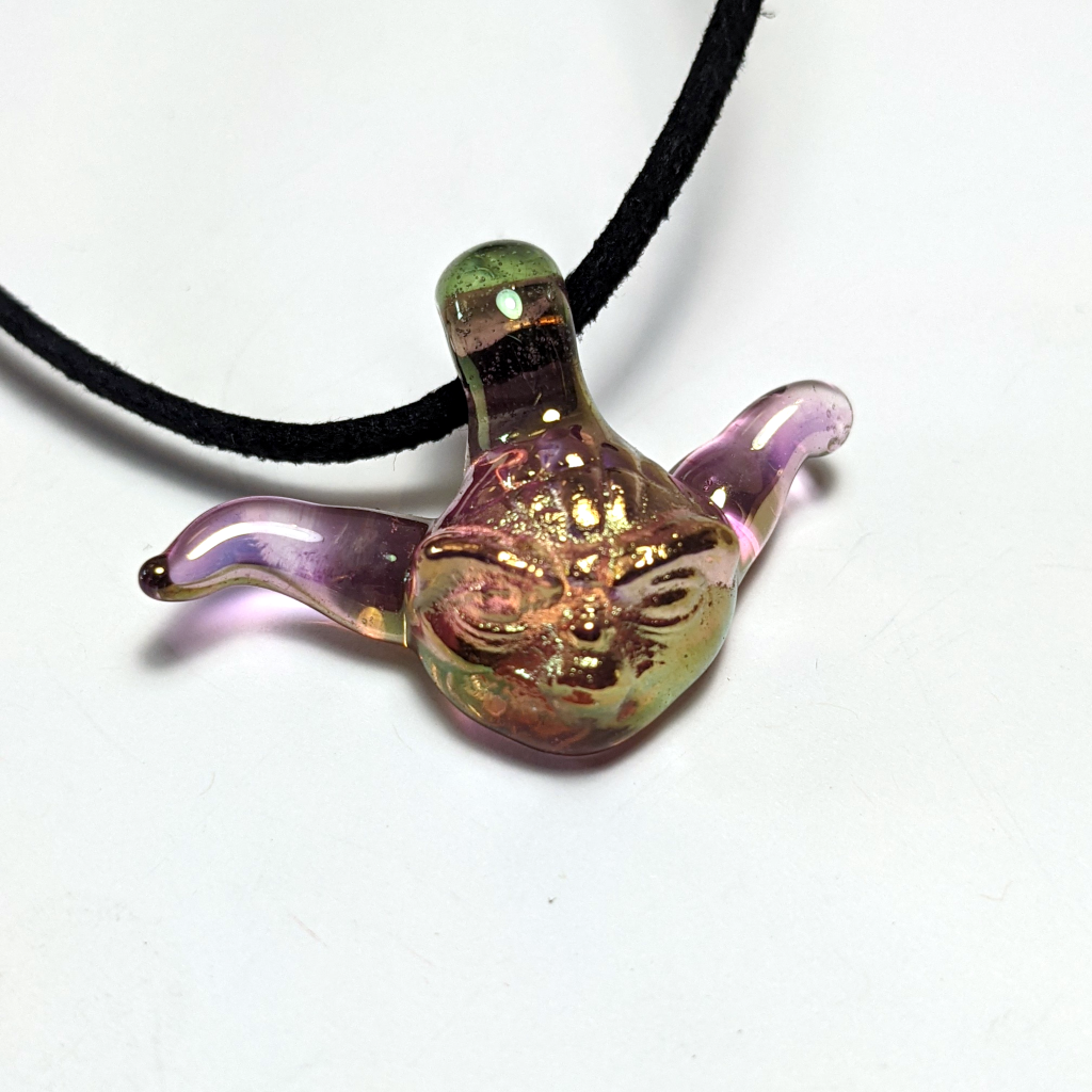 Cherry Glass Fumed Force Master Pendant | Legacy Glassworks