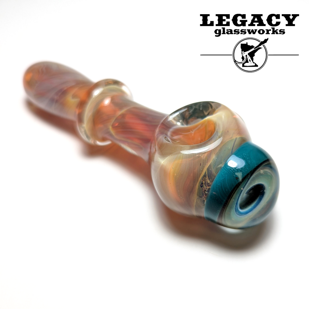 Cryptic Glass Vortex-Capped Spoon | Legacy Glassworks