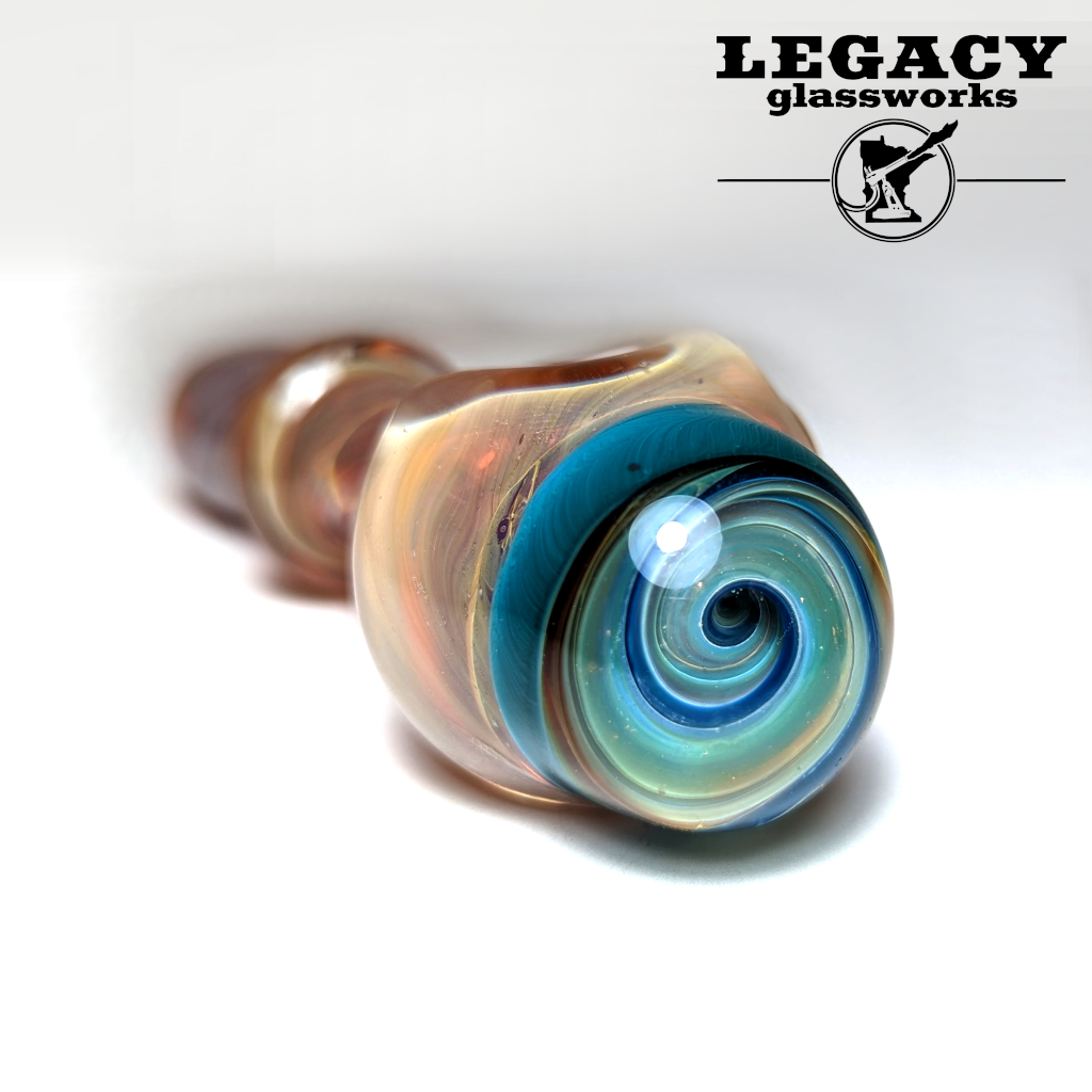 Cryptic Glass Vortex-Capped Spoon | Legacy Glassworks