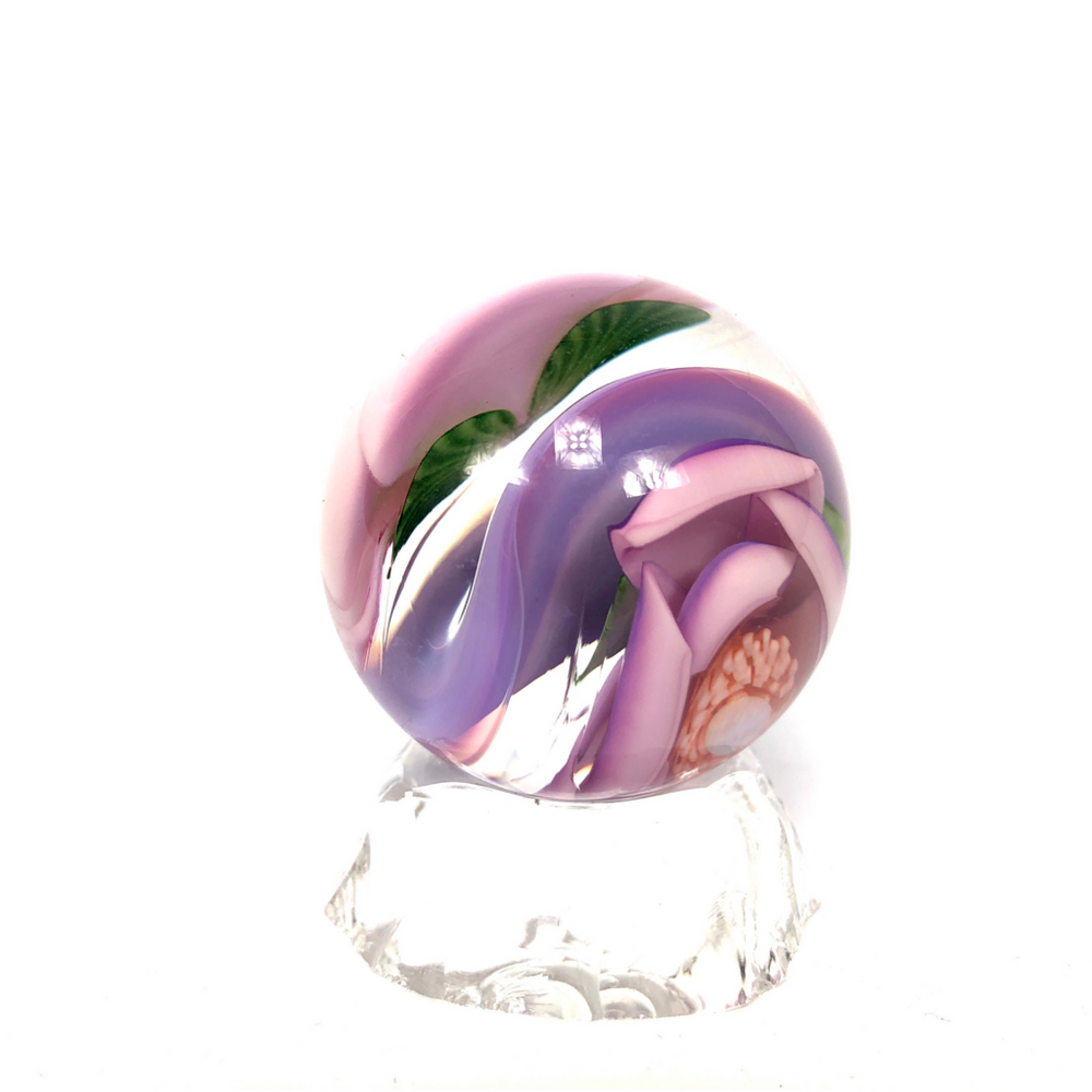 Jared Delong Flower Marble | Legacy Glassworks