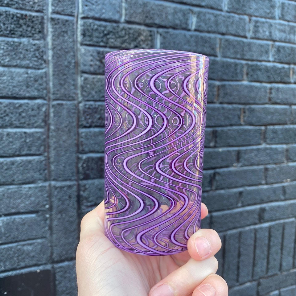 Derek Hostetler Purple Pride Pint Glass | Legacy Glassworks