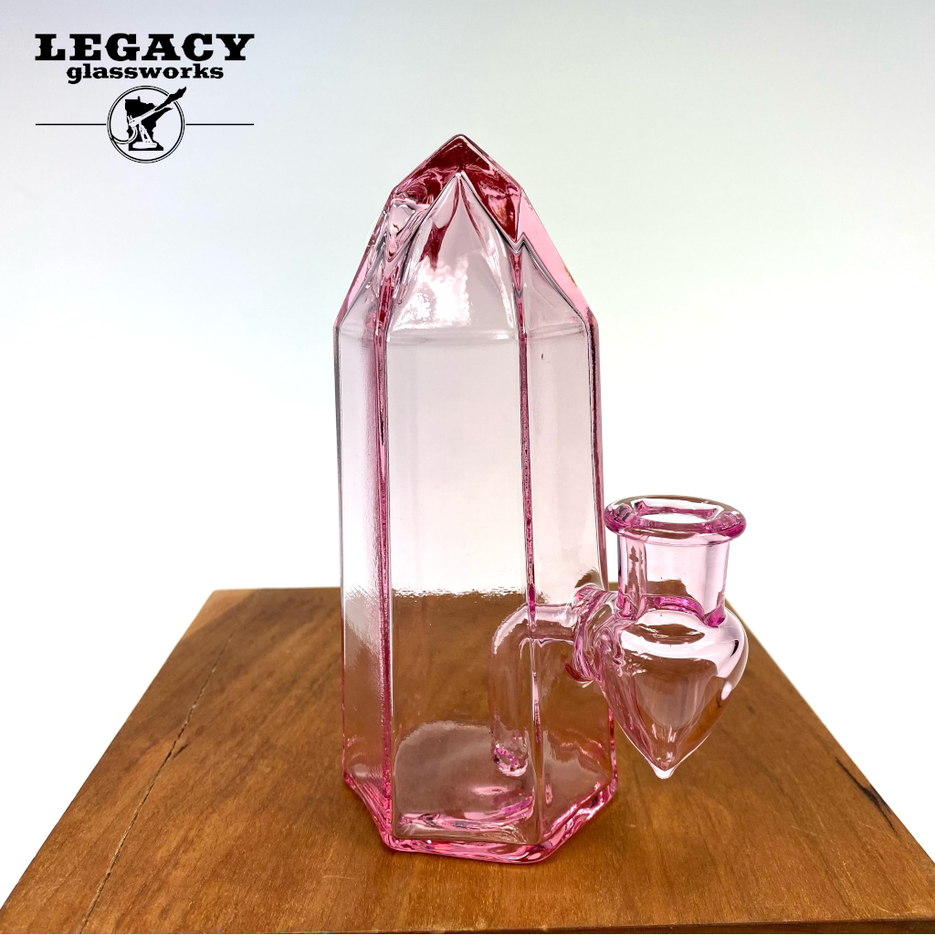 Digger Pink Crystal Mini Tube | Legacy Glassworks