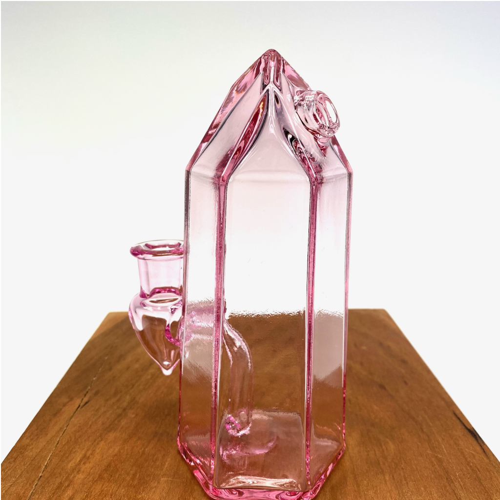 Digger Pink Crystal Mini Tube | Legacy Glassworks