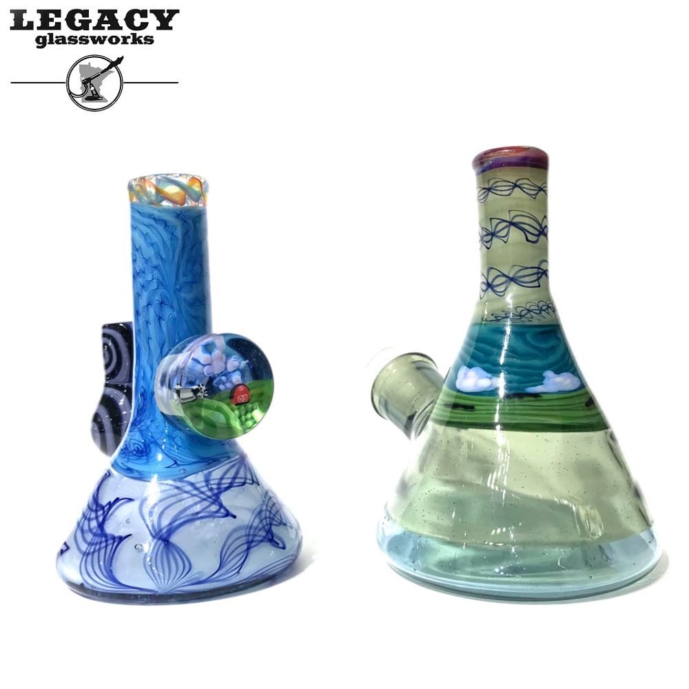 Fat Pinky Worked Mini Tubes | Legacy Glassworks