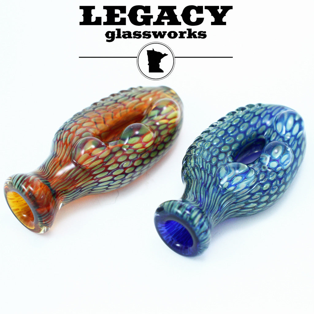 Firekist Snakeskin Doughnut Pipe | Legacy Glassworks