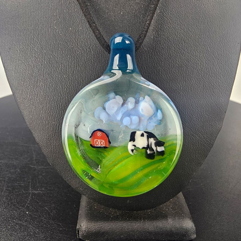Fat Pinky Farm Scene Pendants | Legacy Glassworks