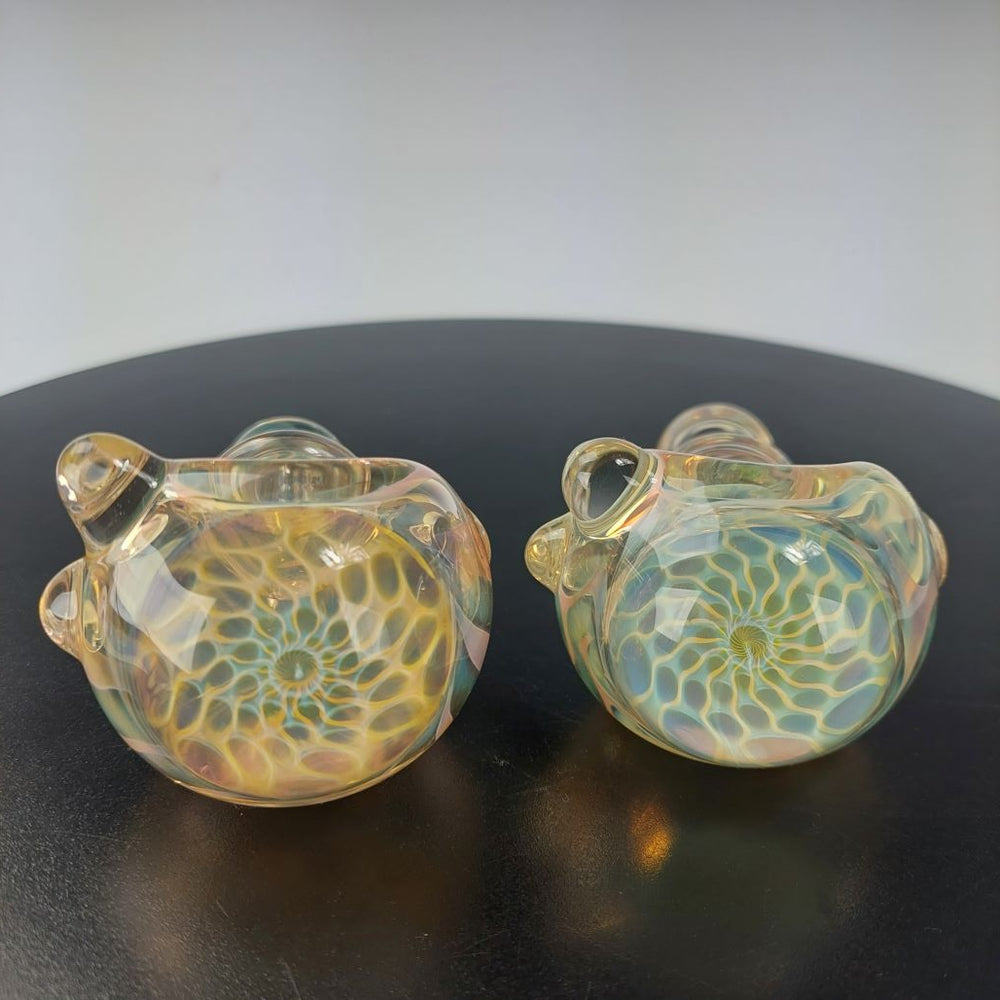 Ray Mondy Fumed Honeycomb Spoons | Legacy Glassworks