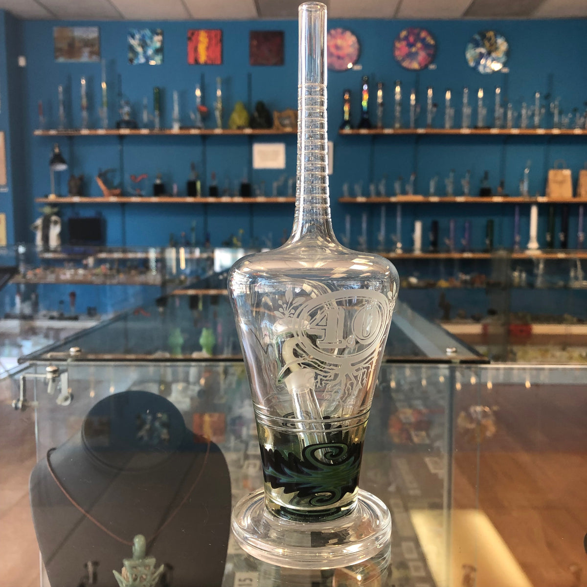 4.0 (Eric Ross) Wig Wag Straw Neck Tube | Legacy Glassworks