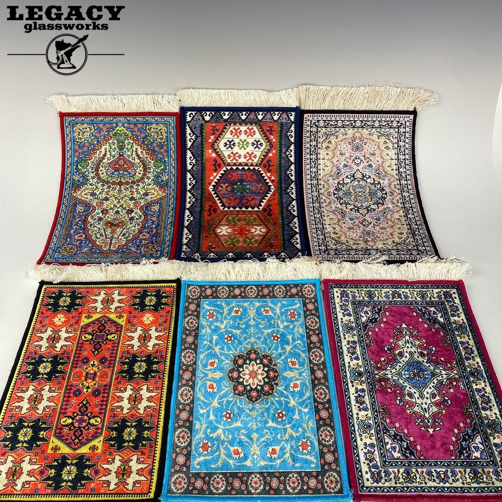 Dab Hali Mini Display Rug | Legacy Glassworks