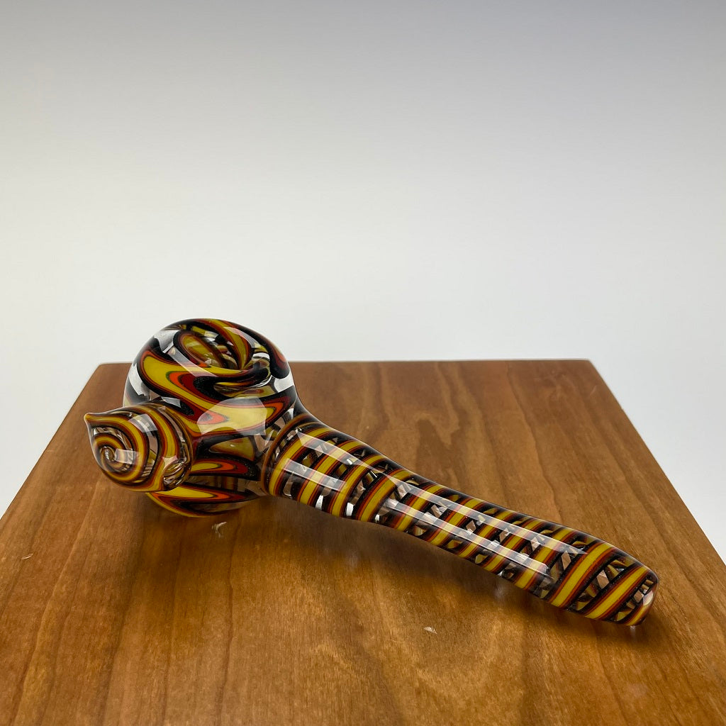 Julian Lievano Worked Hammer Pipe | Legacy Glassworks