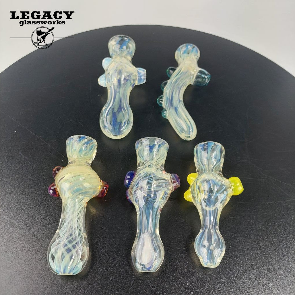 Ray Mondy Fumed Pinchie w/ Carb | Legacy Glassworks