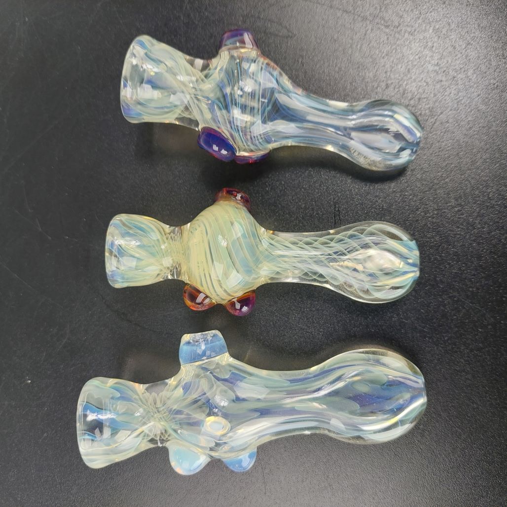 Ray Mondy Fumed Pinchie w/ Carb | Legacy Glassworks