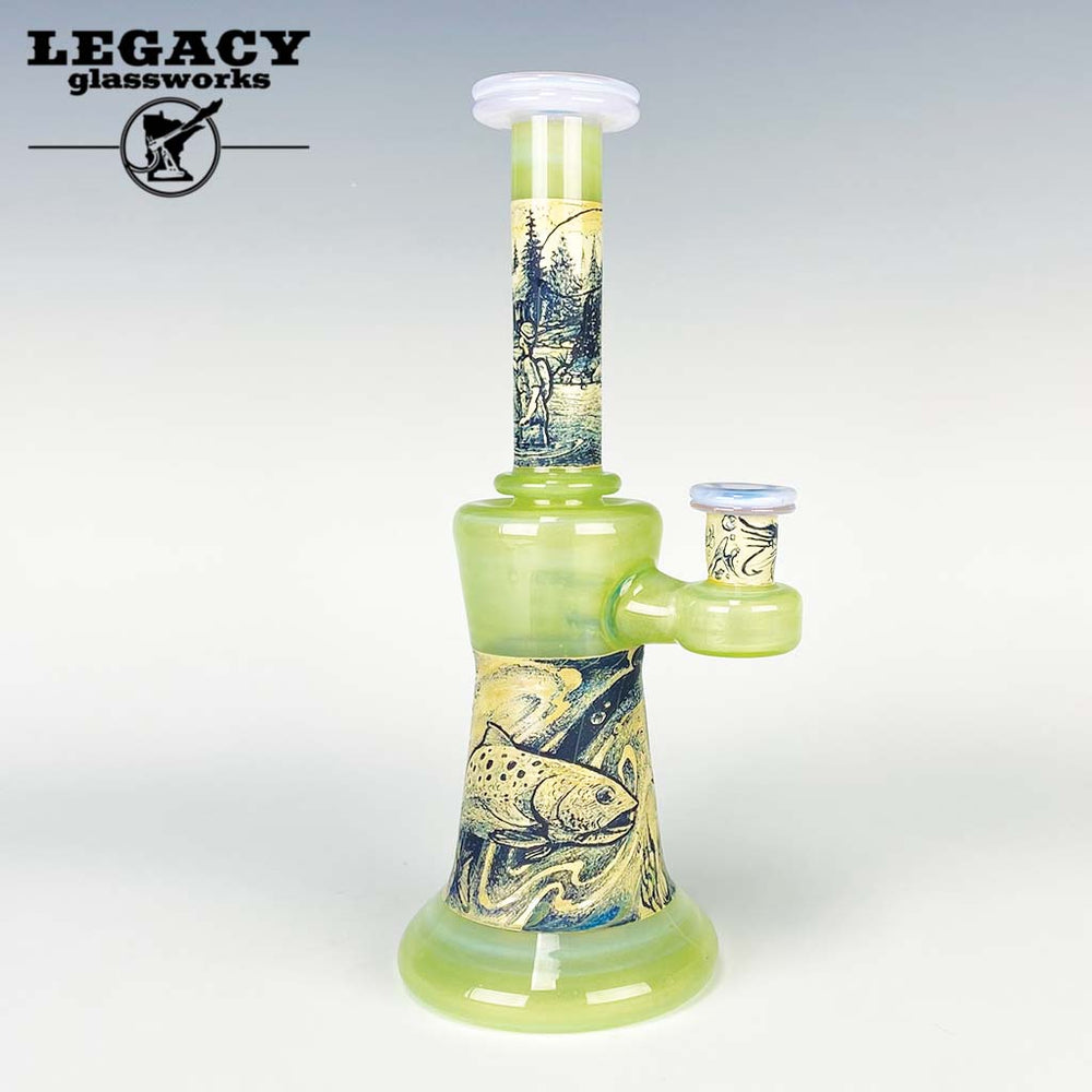 T. Larson x Don Rob Engraved Tube w/ Cap | Legacy Glassworks