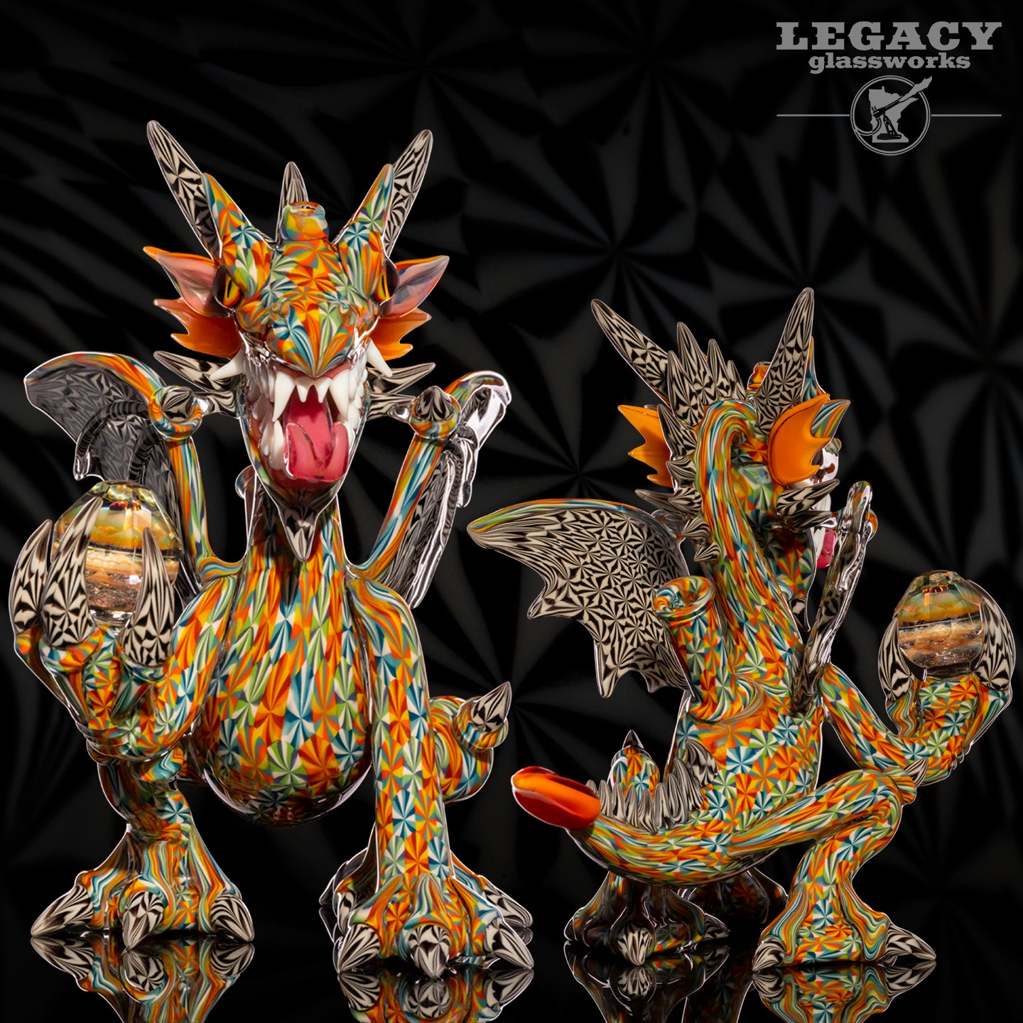 Disk x Mike Luna Dragon | Legacy Glassworks