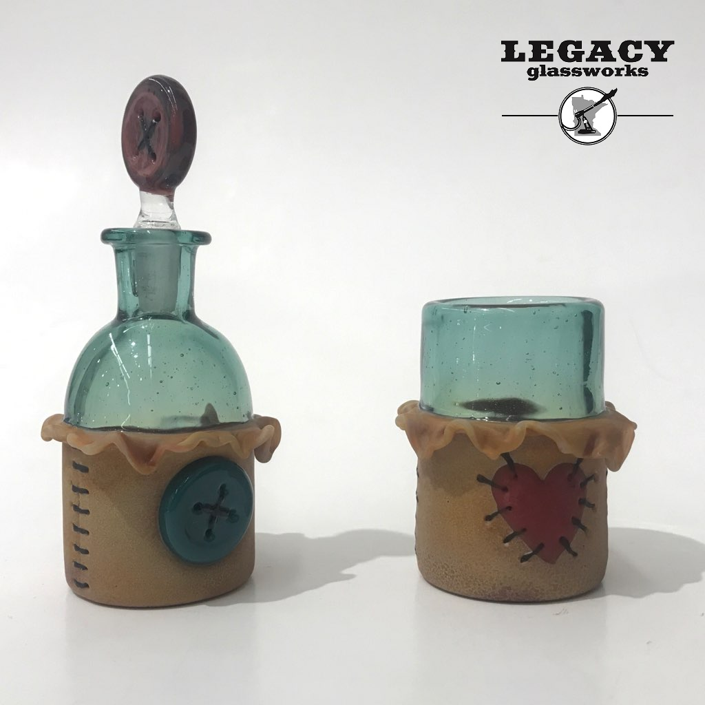 Peter Muller ISO Jar/Qtip Jar Set | Legacy Glassworks