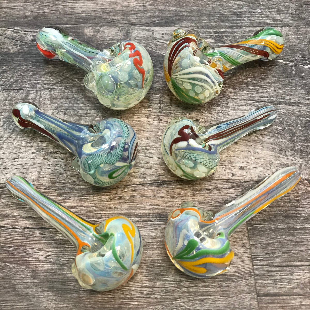 Ray Mondy Fumed I/O Spoons | Legacy Glassworks