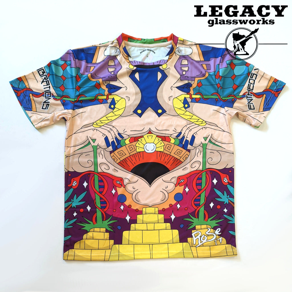 Rose One x Entheos Vibrations Psychedelic T-Shirt | Legacy Glassworks