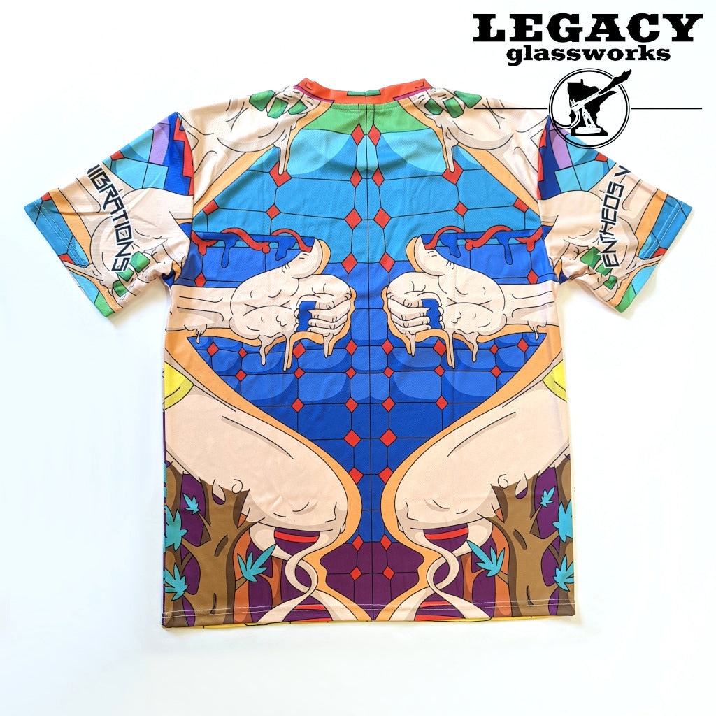 Rose One x Entheos Vibrations Psychedelic T-Shirt | Legacy Glassworks
