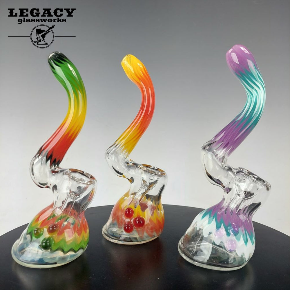 Robin Glass Standing Bubblers | Legacy Glassworks