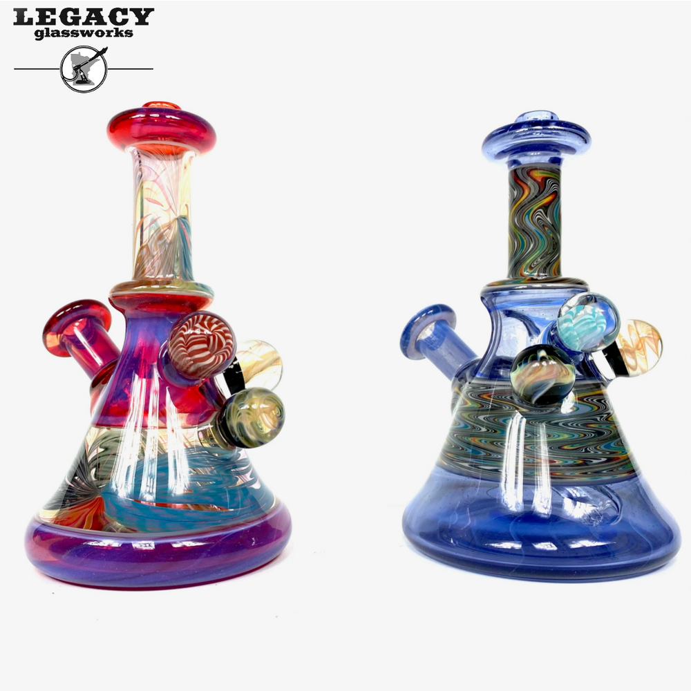 Terry Sharp Worked Mini Tube | Legacy Glassworks