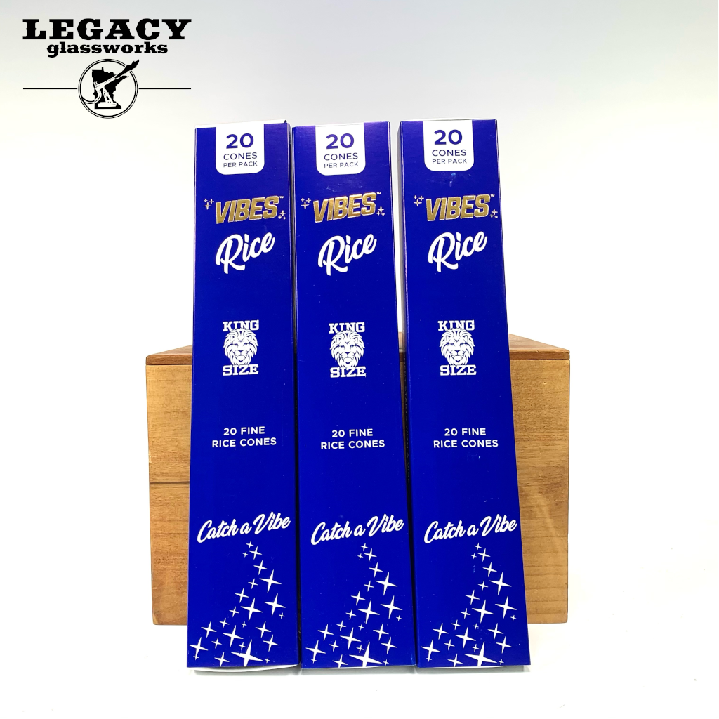 Vibes King Size Rice Cones- 20 pk | Legacy Glassworks